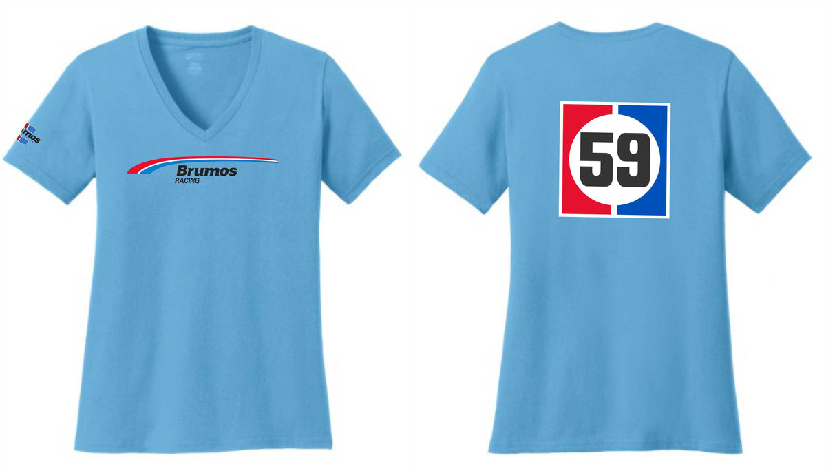Brumos Racing Ladies' V Neck Tee DISCOUNTED!! – Brumos Collection ...